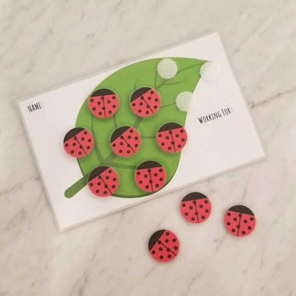 DanniTheNanny | Toys | Lady Bug Reward Chart Token Board Chore Chart ...